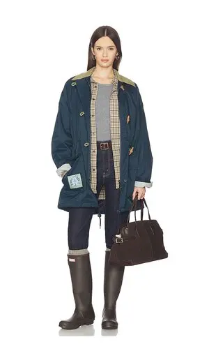 Free People X We The Free Captains Jacket - Navy