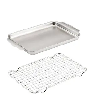 HESTAN Stainless Steel Baking Pan With Cooling Rack