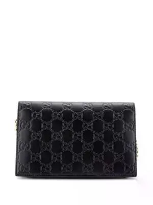 Gucci Icon Wallet On Chain Guccissima Leather Crossbody Bag
