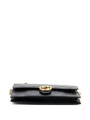 Gucci Icon Wallet On Chain Guccissima Leather Crossbody Bag
