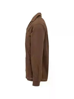 Drole De Monsieur Embroidered-logo Shirt - Brown