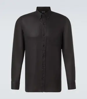 TOM FORD Gabardine Shirt - Black