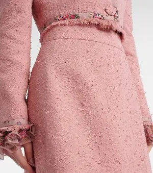 Dolce & Gabbana Cotton-blend Tweed Midi Skirt