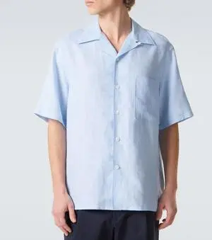 Zegna Linen Bowling Shirt