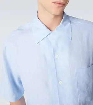 Zegna Linen Bowling Shirt