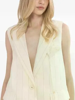 NISSA Pinstripe Single-breasted Waistcoat