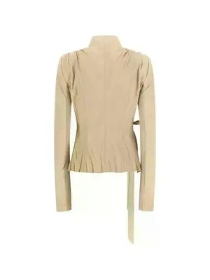 Rick Owens V-neck Leather Jacket