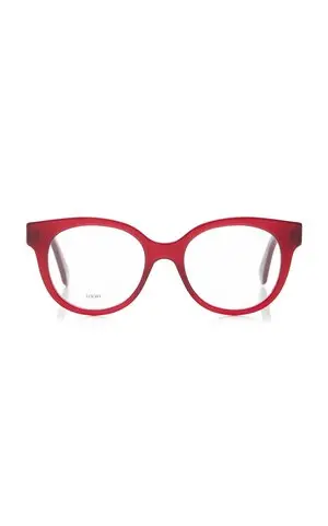Loewe Round Frame Acetate Eyeglasses - Red