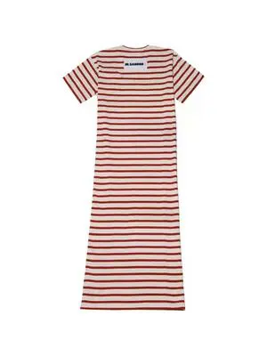 JIL SANDER Striped Maxi Dress