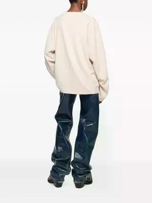 Acne Studios Logo Print Long Sleeve T-shirt