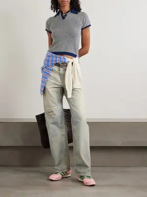 Guest In Residence Cashmere Piqué Polo Shirt