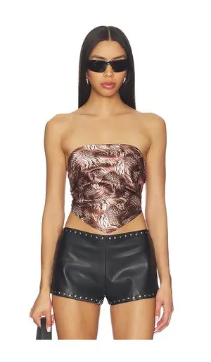 Superdown Cosima Top - Brown