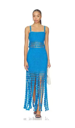 Saylor Crochet Maxi Skirt And Top Set