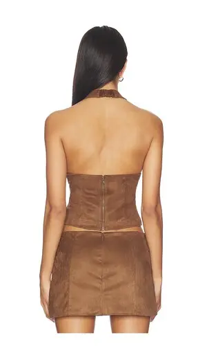 RUNAWAY THE LABEL Kitty V-neck Halter Top