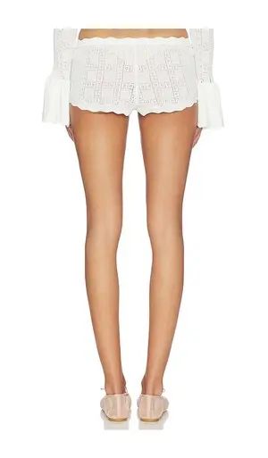 For Love & Lemons Bayberry Pointelle Shorts