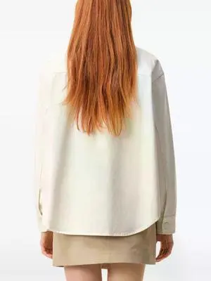 AMI Paris Cotton Twill Shirt With De Coeur Patch
