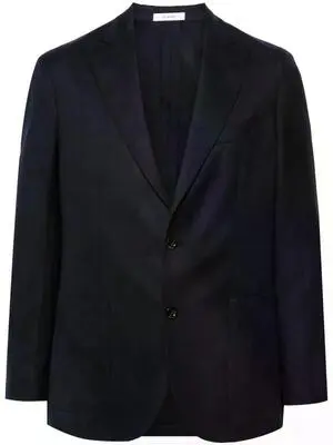 Boglioli Textured Finish Single-breasted Blazer - Blue