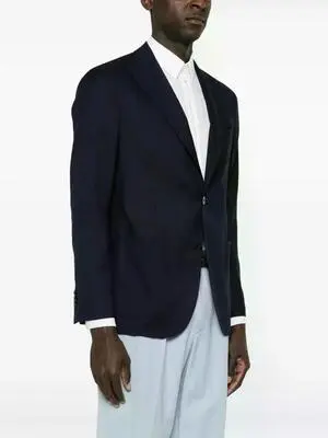 Boglioli Textured Finish Single-breasted Blazer