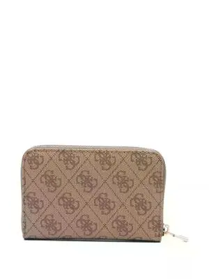 Guess Monogram-pattern Wallet - Brown