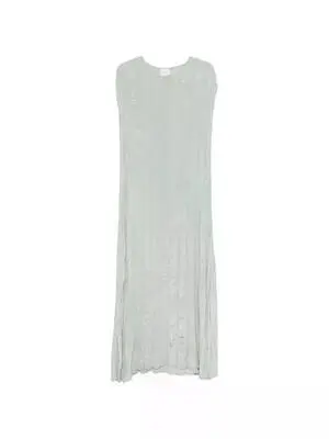 ALYSI Ribbed Sleeveless Midi Dress - Blue