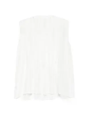 P.a.r.o.s.h Sleeveless Button-embellished Blouse - White