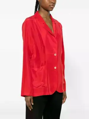P.a.r.o.s.h Saxon Button Patch-pocket Blazer - Red
