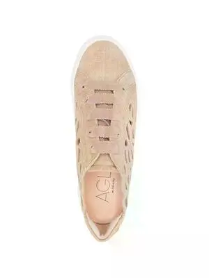 Agl Cut-out Sneakers With Ribbon Laces