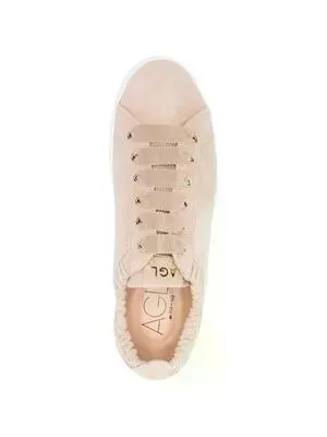 Agl Suzie Ruffled Detail Lace-up Sneakers