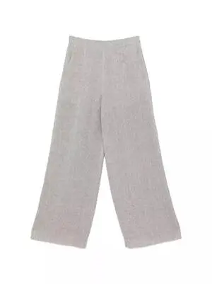Emporio Armani Zip-fastening Wide-leg Trousers - Grey