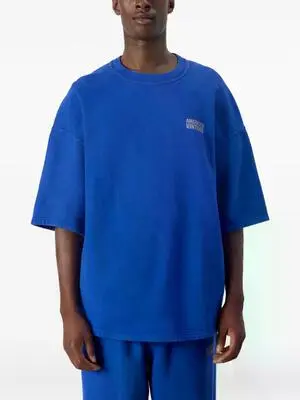 American Vintage Short-sleeve Crewneck Sweatshirt - Blue