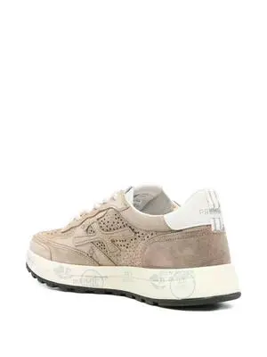 Premiata Perforated Detail Lace-up Sneakers - Neutrals
