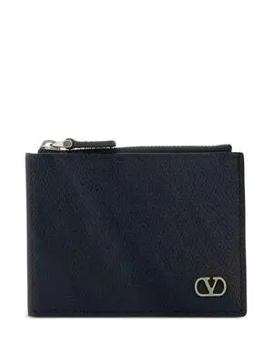 Valentino Garavani Silver Tone Wallets For Men