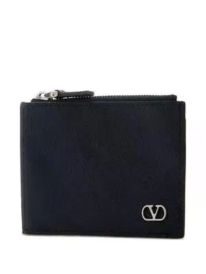 Valentino Garavani Vlogo Signature Zip Wallet - Blue