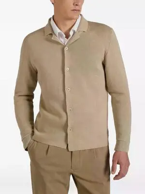 ZANONE Knitted Camp Collar Cardigan