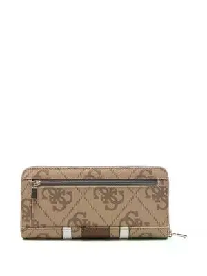 Guess Monogram-pattern Wallet - Brown