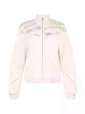Liu Jo Embellished Zip-up Sweatshirt - Neutrals