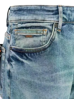 BOSS Slim Fit Jeans With Logo Patch