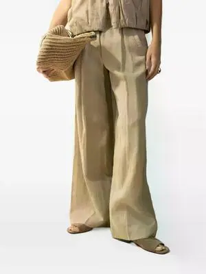Brunello Cucinelli Elasticated Palazzo Pants - Neutrals