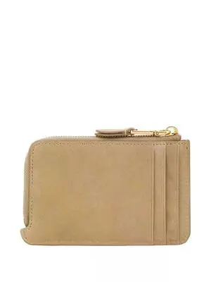 Miu Miu Nappa Leather Envelope Card Holder - Neutrals