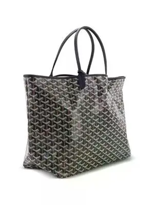 Goyard Saint Louis Coated Canvas Gm Tote Bag - Black