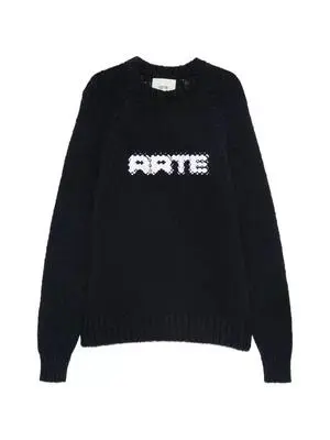 ARTE ANTWERP Crew Neck Sweater - Blue