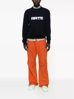 ARTE ANTWERP Crew Neck Sweater - Blue