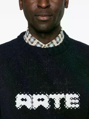 ARTE ANTWERP Crew Neck Sweater - Blue