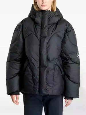 Adidas By Stella McCartney Padded Hooded Jacket - Black