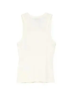 Maison Kitsuné Embroidered Ribbed Tank Top