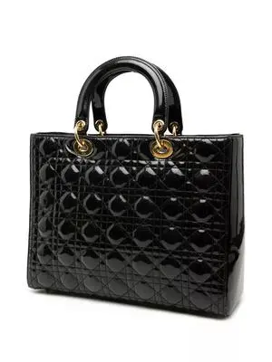 Dior Patent Cannage Lady Satchel
