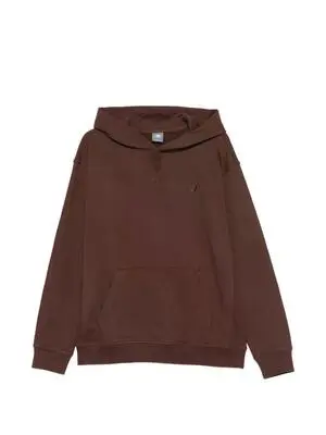 NEW BALANCE Hooded Sweatshirt With Pocket - Brown