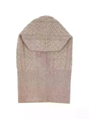 Max Mara Cable Knit Balaclava - Neutrals
