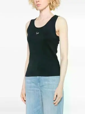 Maison Kitsuné Ribbed Emblem Tank Top