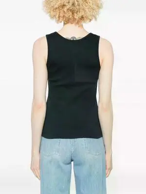 Maison Kitsuné Ribbed Emblem Tank Top